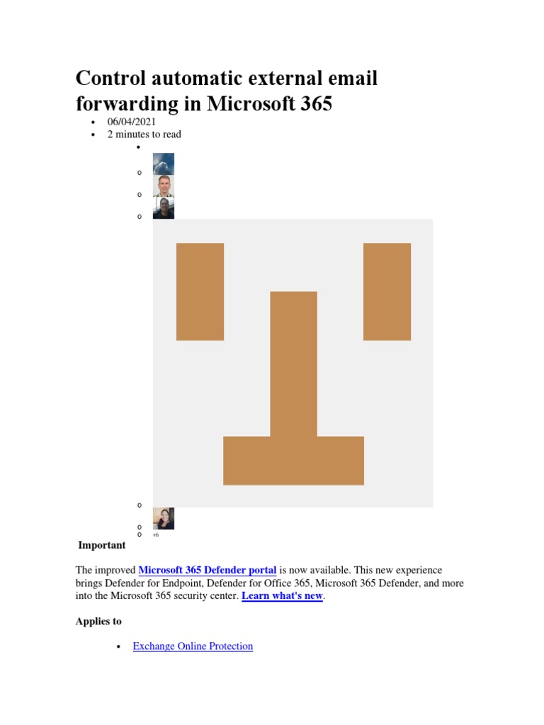 Control External Email Forwarding in M365 | PDF | Email Spam | Computing
