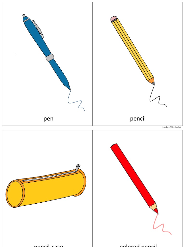 Free Printable Classroom Objects Flashcards | PDF