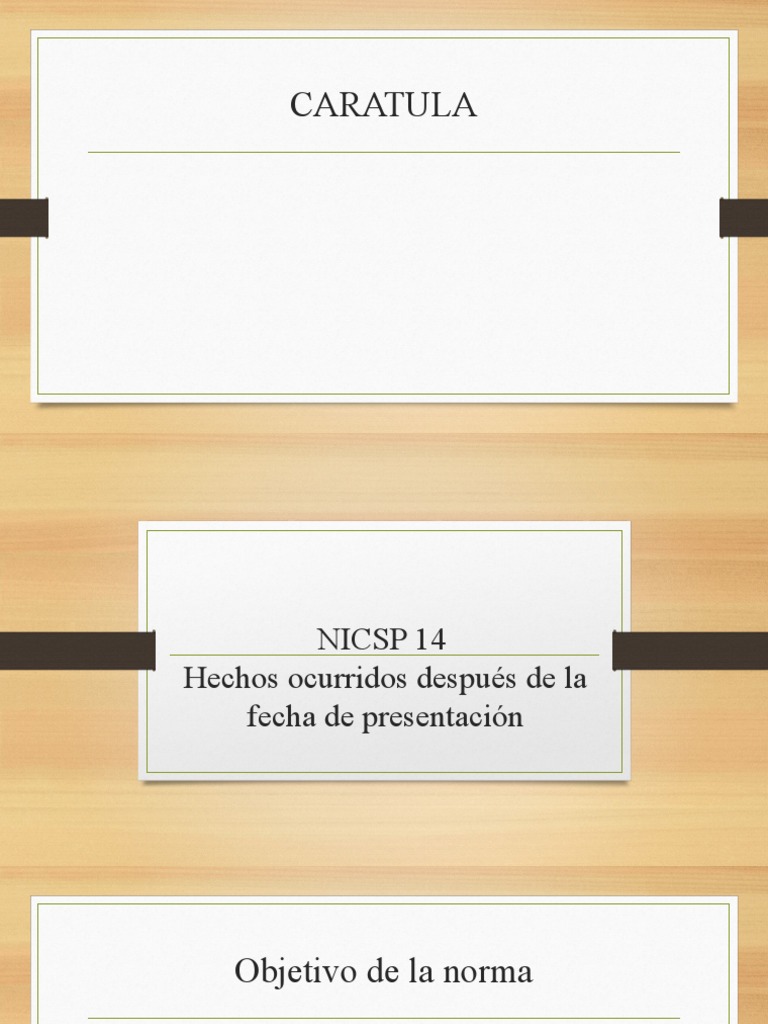 NICSP 14 - Hechos Ocurridos Después de La Fecha de Presentación | PDF ...
