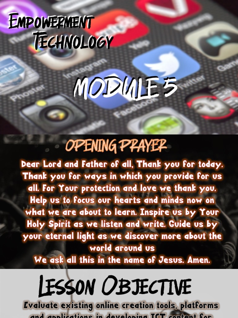 Emtech Module 5 PPT | PDF | Internet | Online Chat