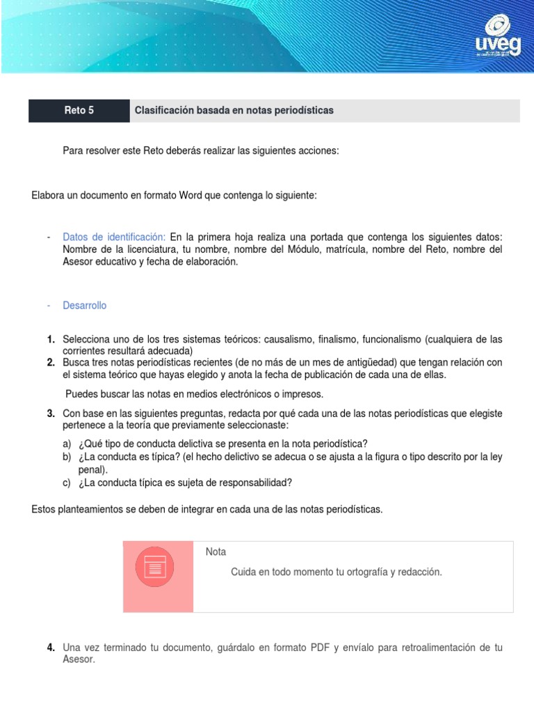 Derp U3 R5-Instrucciones PDF Academico DI | PDF