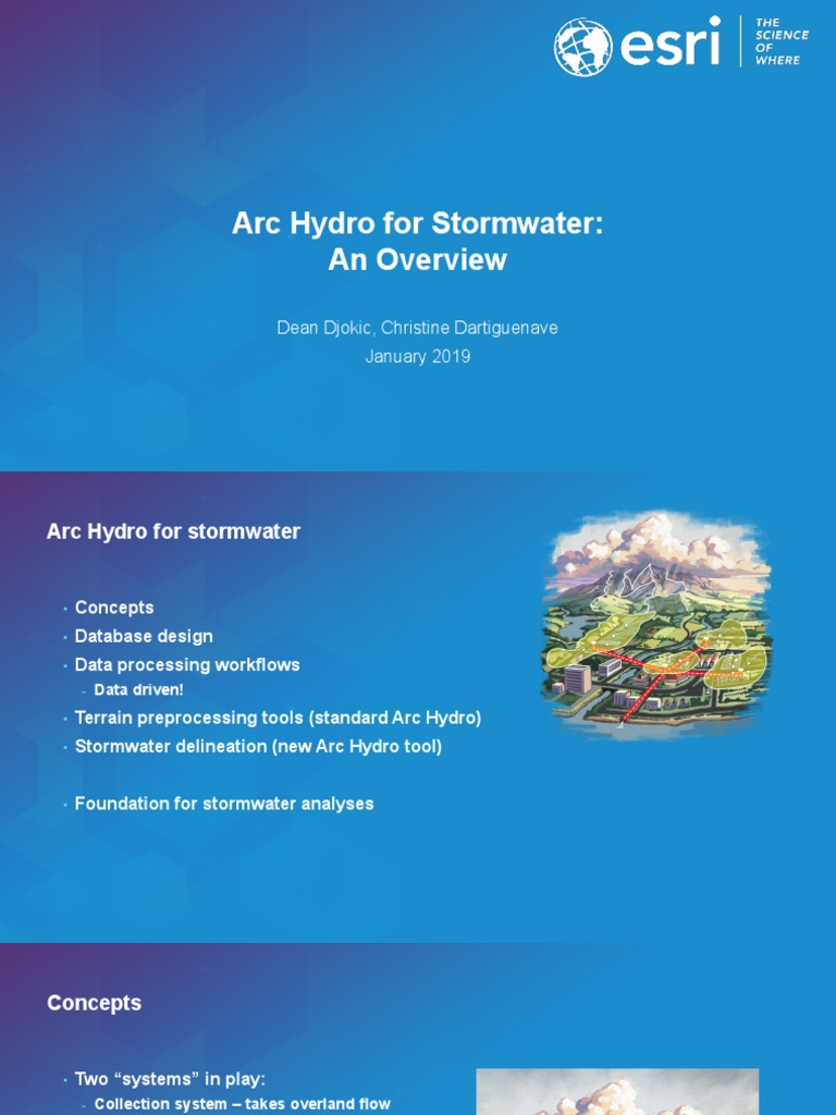 Arc Hydro For Stormwater Overview v5 | PDF | Drainage Basin | Stormwater