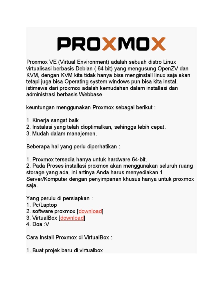 Proxmox | PDF