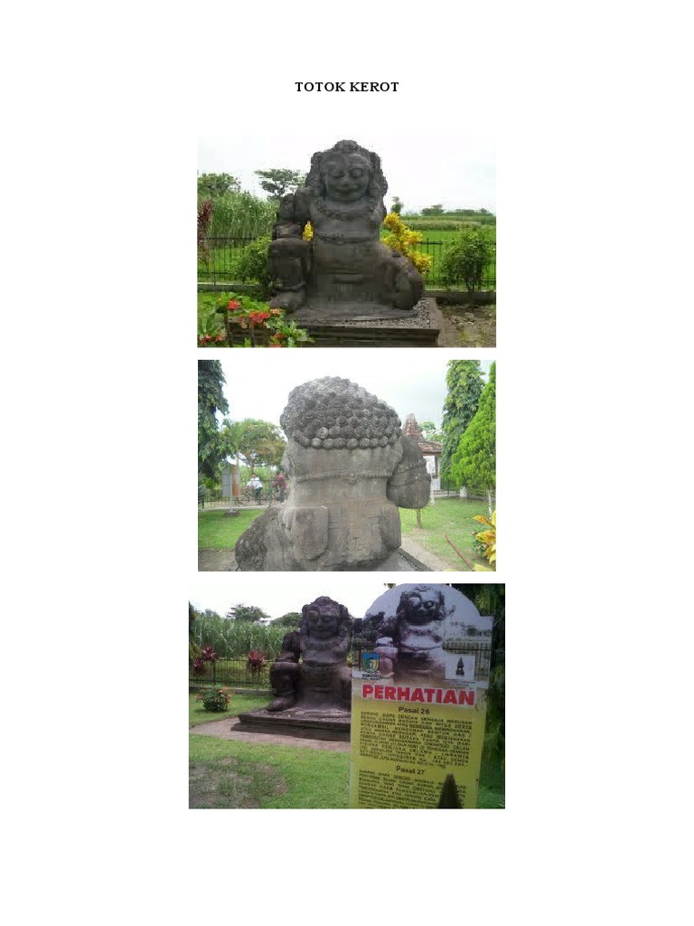 Legenda dan Sejarah Arca Totok Kerot | PDF | Ilmu Sosial | Sejarah