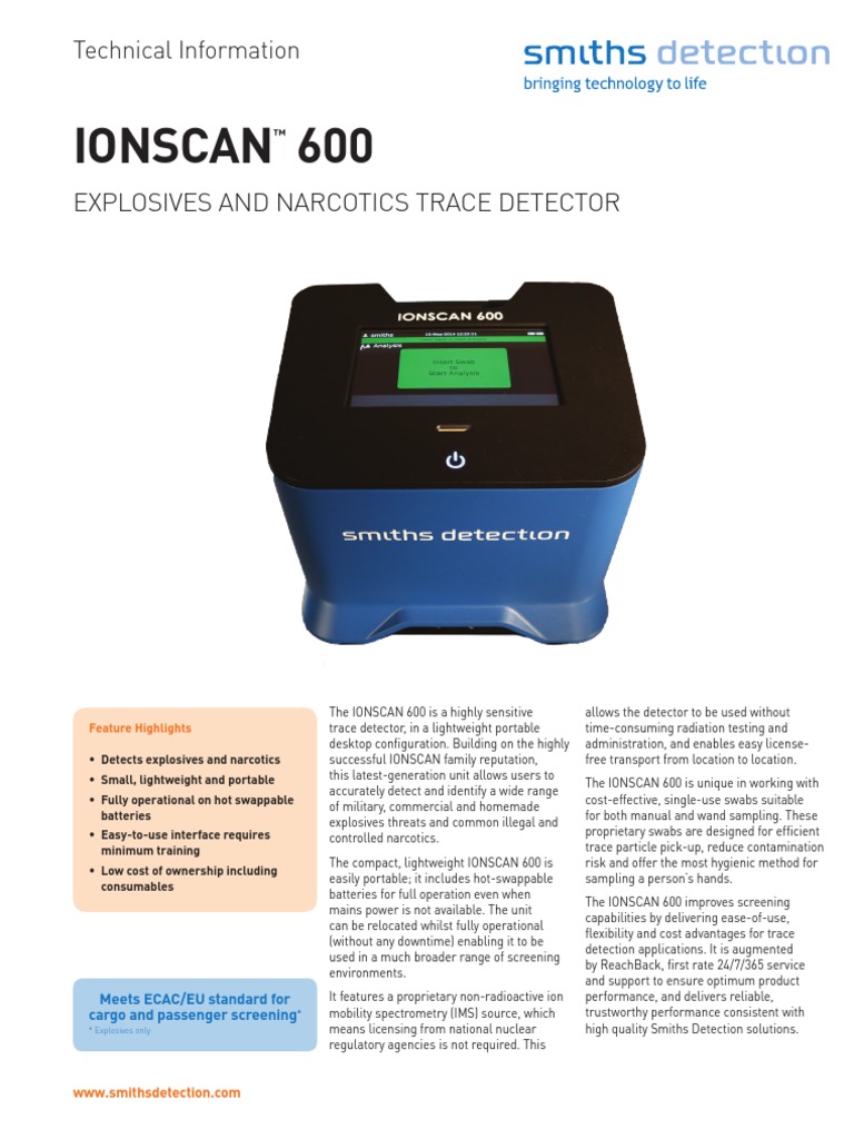 Manual Book IonScan 600 | PDF | Technology & Engineering