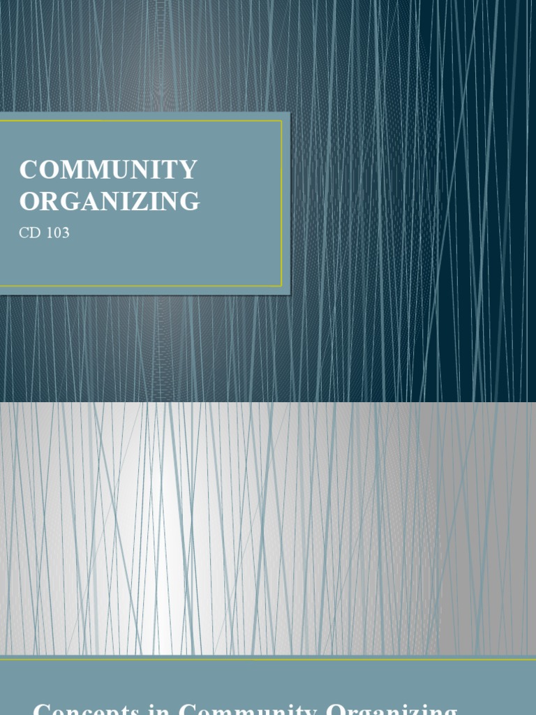 Community Organizing Concepts | PDF | Leadership | Evaluation
