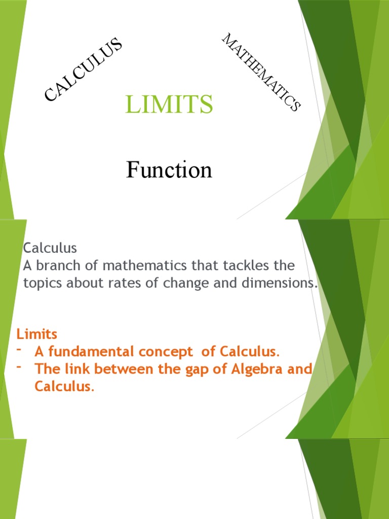 Basic Cal Limits 1 | PDF | Function (Mathematics) | Calculus