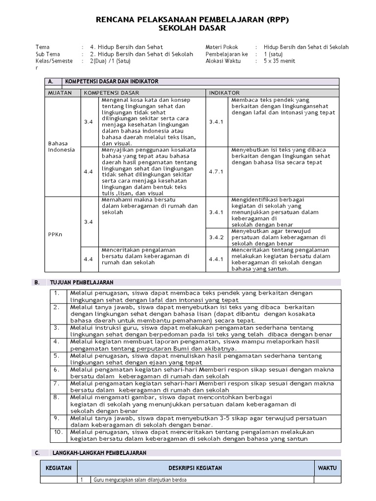 RPP - KLS2 - T4 - ST2 - PB2 | PDF