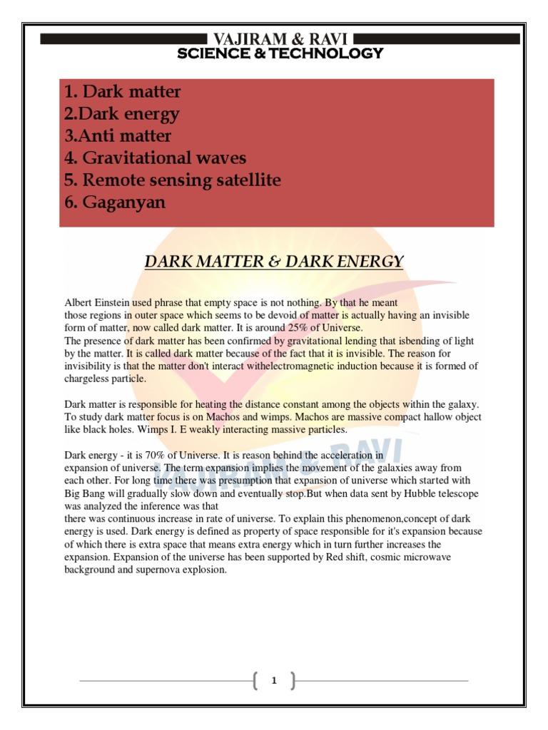 Ayaz Sir 1 | PDF | Dark Matter | Matter