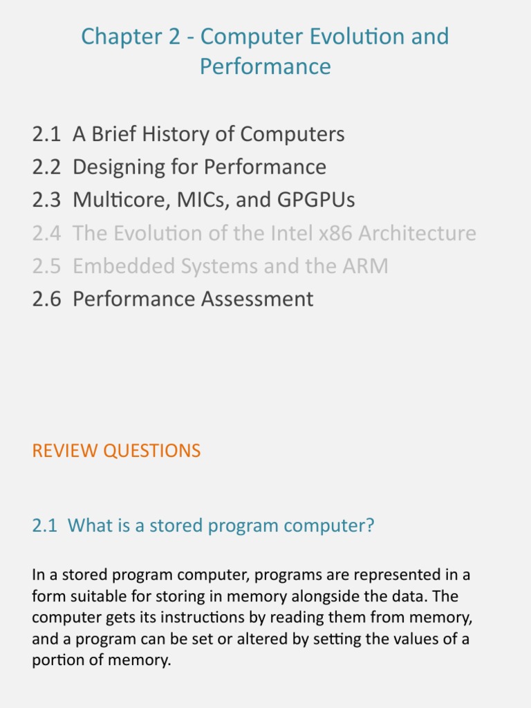 Chapter 2 - Computer Evolution and Performance | PDF | Central Processing Unit | Logic Gate