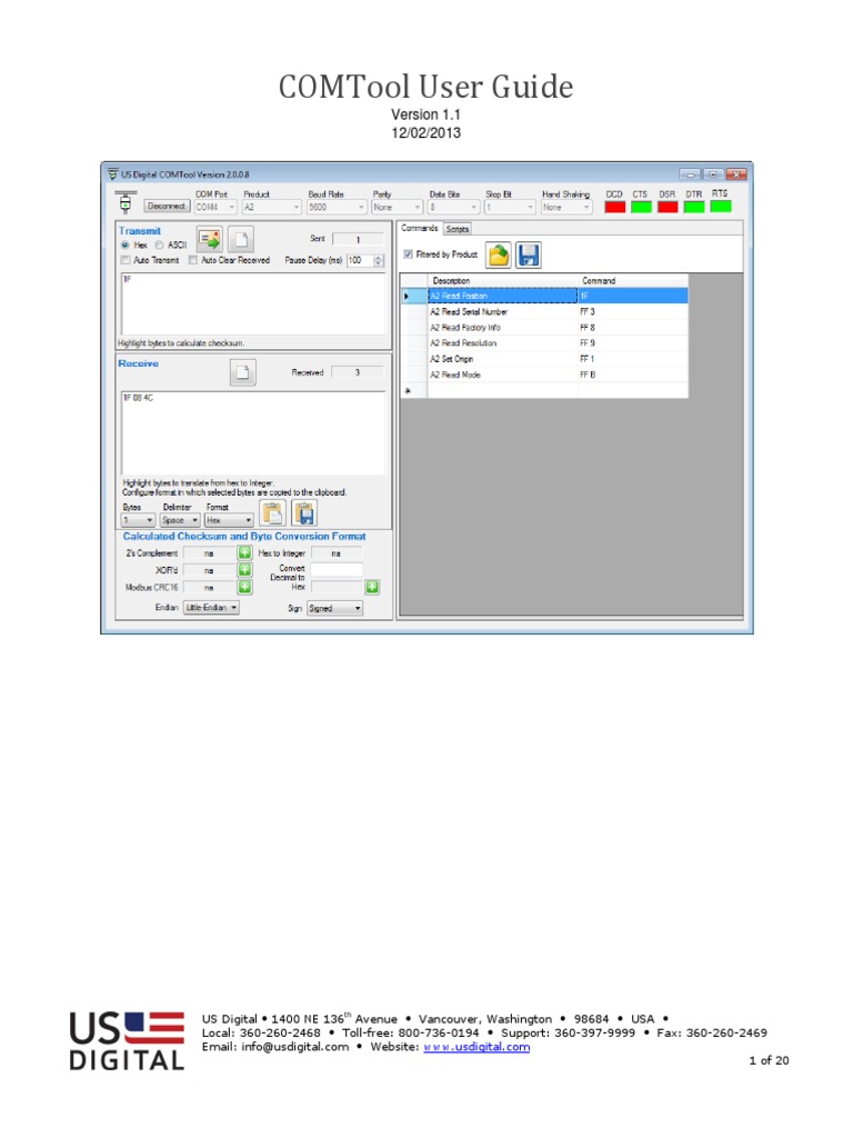 COMTool User Guide | PDF | Computer File | Computer Engineering