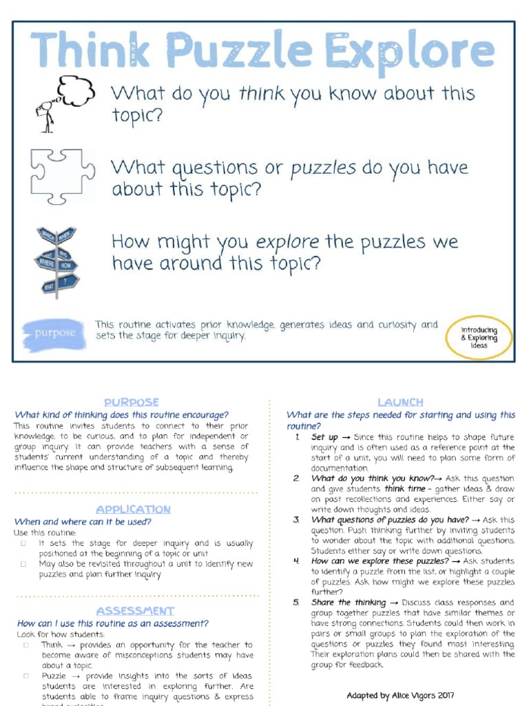 Think Puzzle Explore | PDF