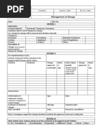 Moc Form | PDF | Risk | Safety