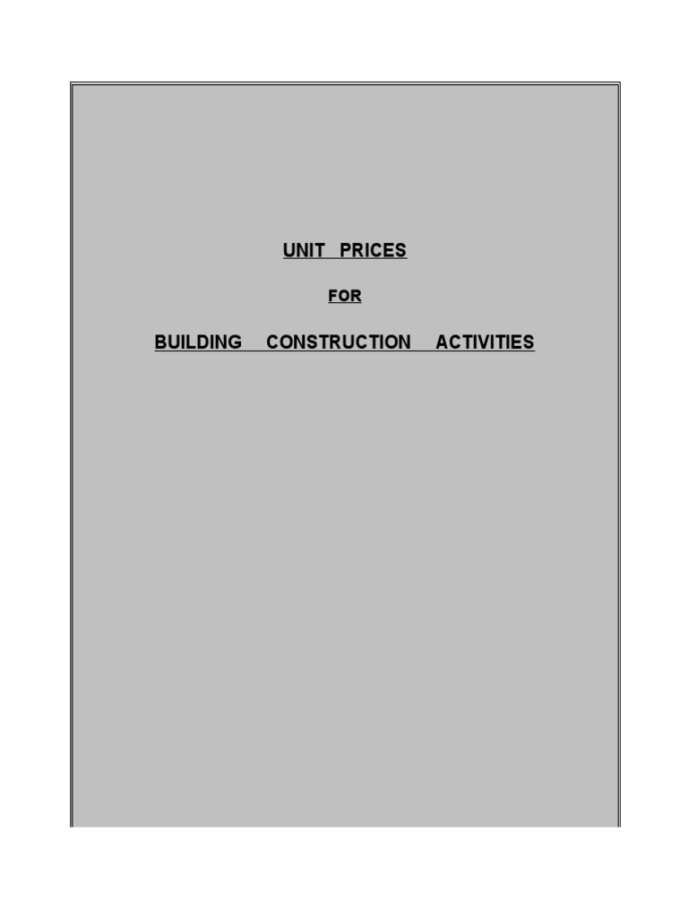 Unit Cost Analysis | PDF | Truss | Building Technology