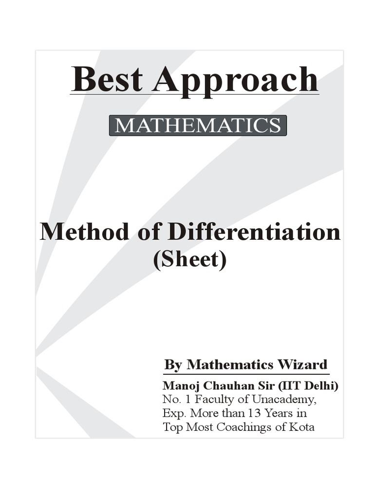 MOD - Sheet | PDF | Derivative | Function (Mathematics)