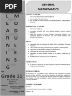 Grade 11 General Mathematics | PDF