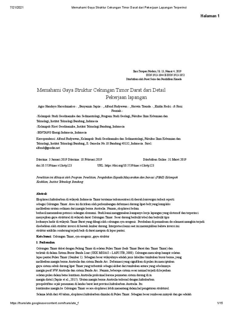 STRUCTURAL GEOLOGY OF THE TIMOR TROUGH | PDF