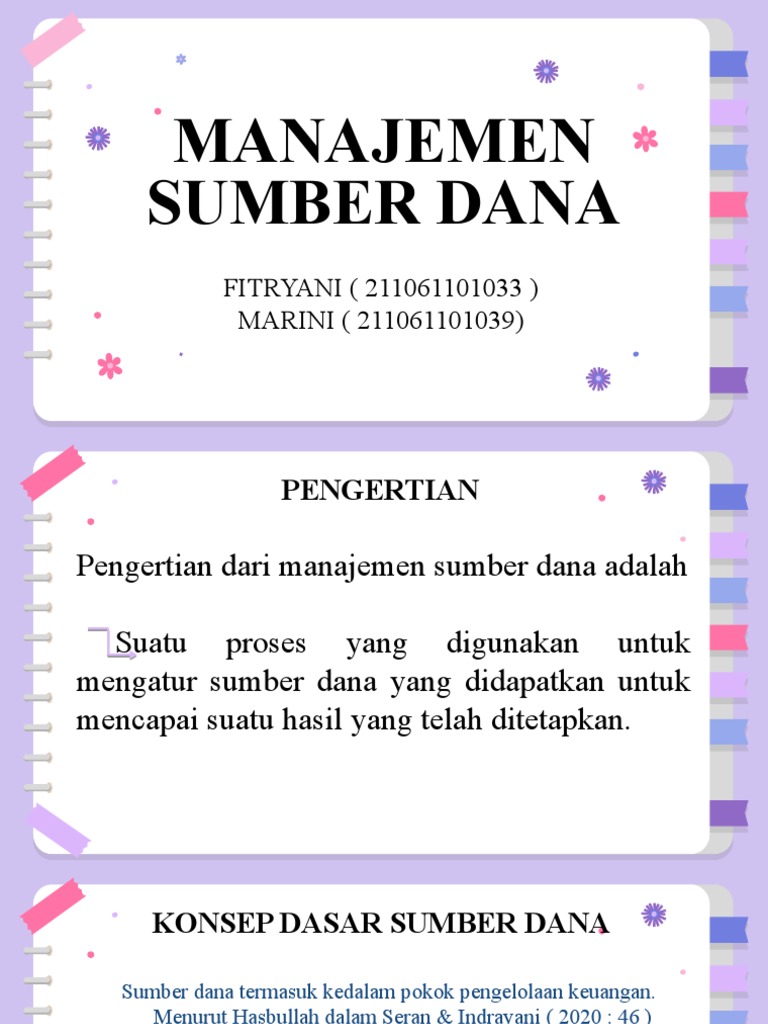 Manajemen Sumber Dana Perusahaan | PDF
