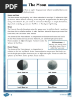 Phases of The Moon | PDF | Science & Mathematics