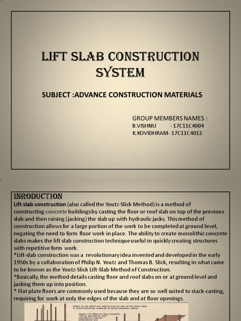 Lift Slab Construction System | PDF | Mechanical Engineering | Building ...