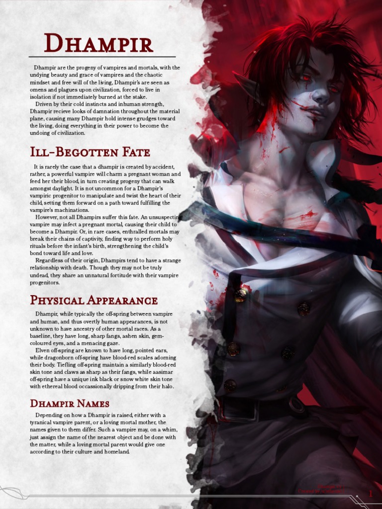 Dhampir: Ill-Begotten Fate | PDF | Vampires