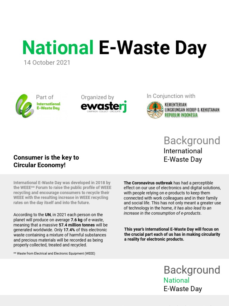 Proposal NED - EwasteRJ | PDF | Electronic Waste | Recycling