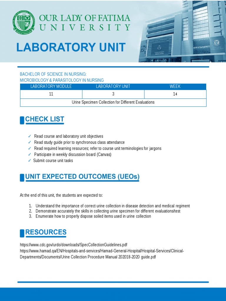 Urine Specimen Collection Guidelines | PDF | Urinary Tract Infection ...