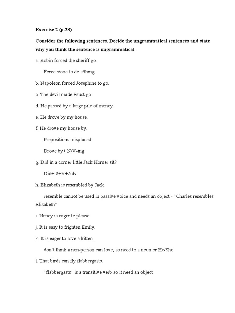 Identifying Ungrammatical Sentences | PDF