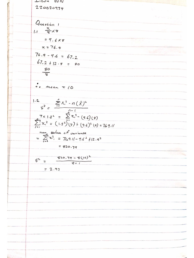 Statistics Exam 1 | PDF