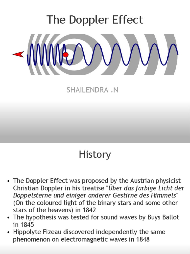 The Doppler Effect | PDF | Doppler Effect | Physical Sciences