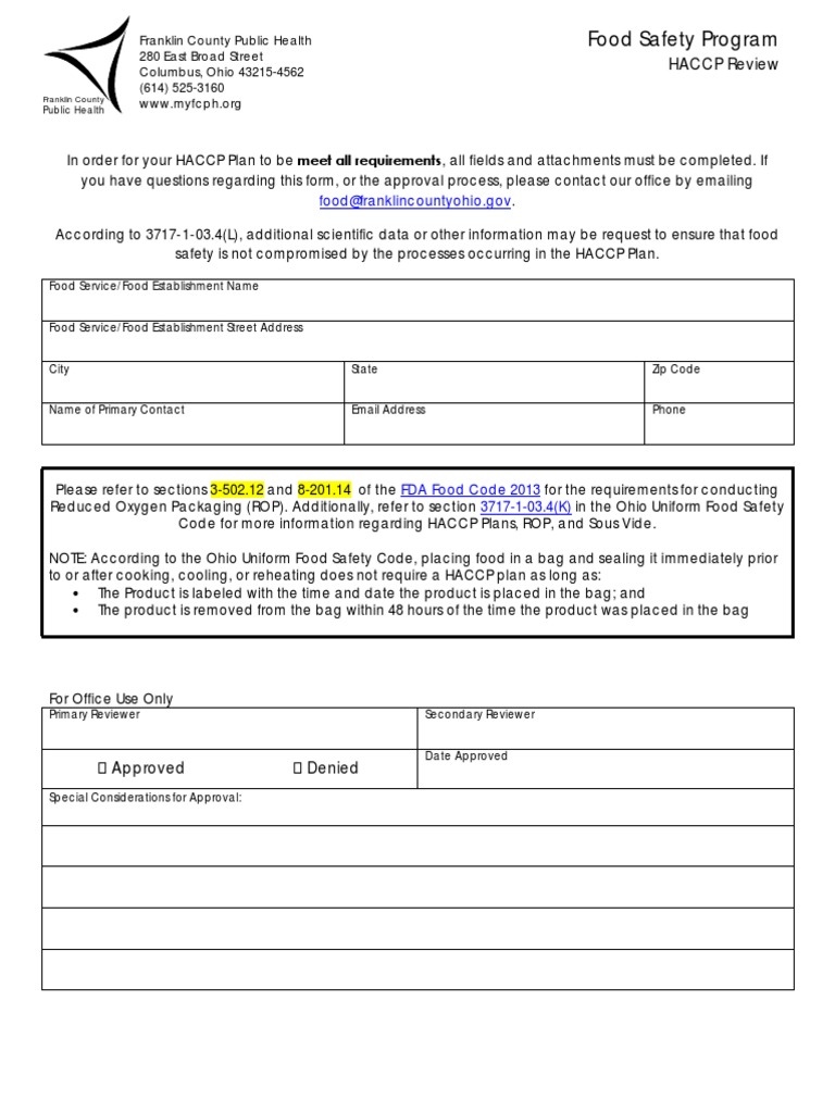 HACCP Review Guide | PDF | Foods | Food Safety