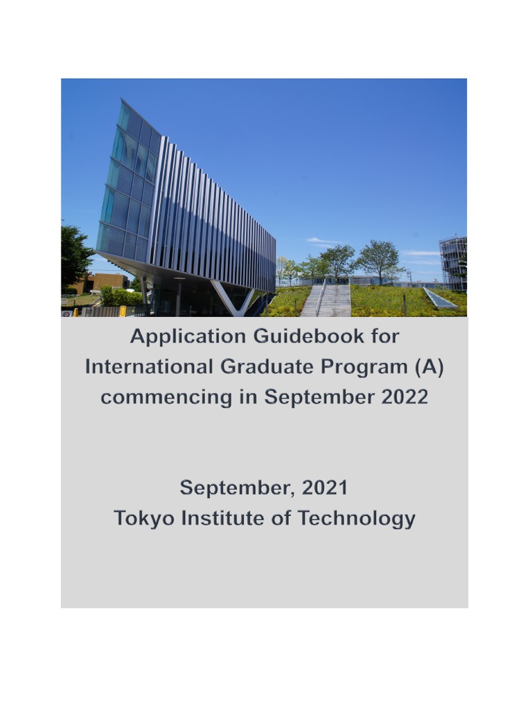 Application Guide Igp A 202209 Fin | PDF | Physics | University And ...