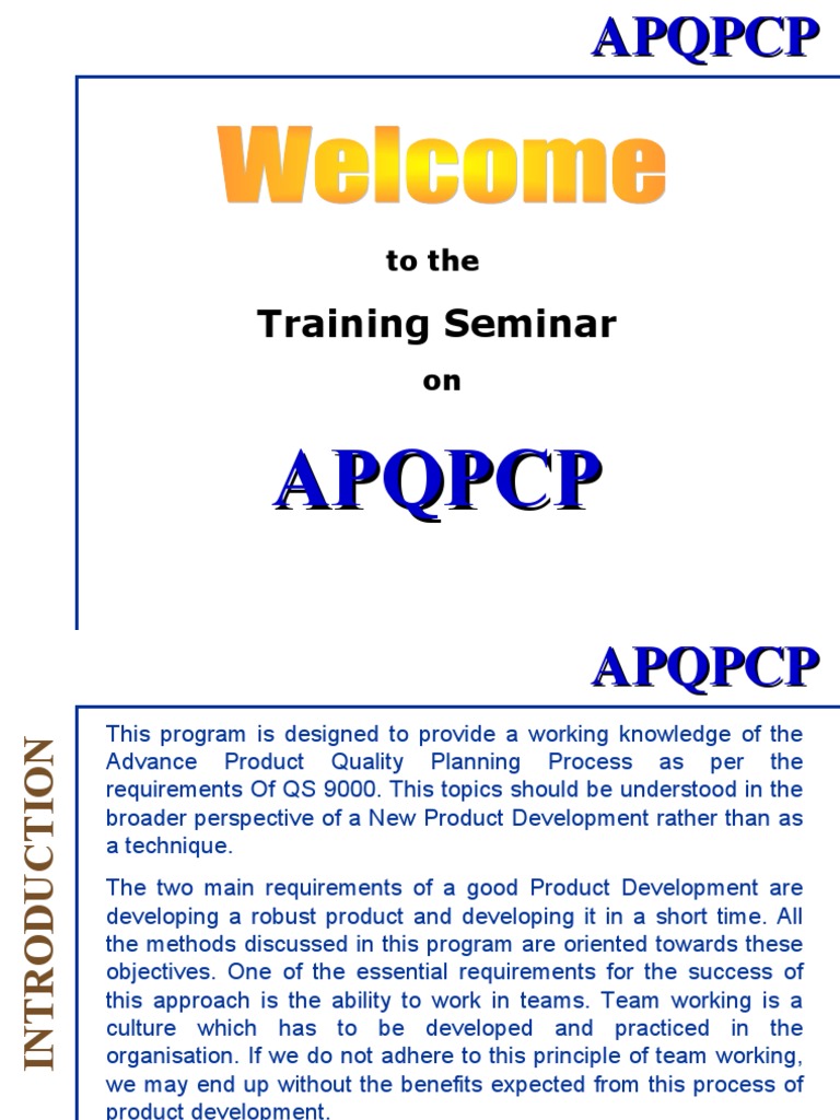 Apqp REV01 | PDF | Reliability Engineering | Verification And Validation