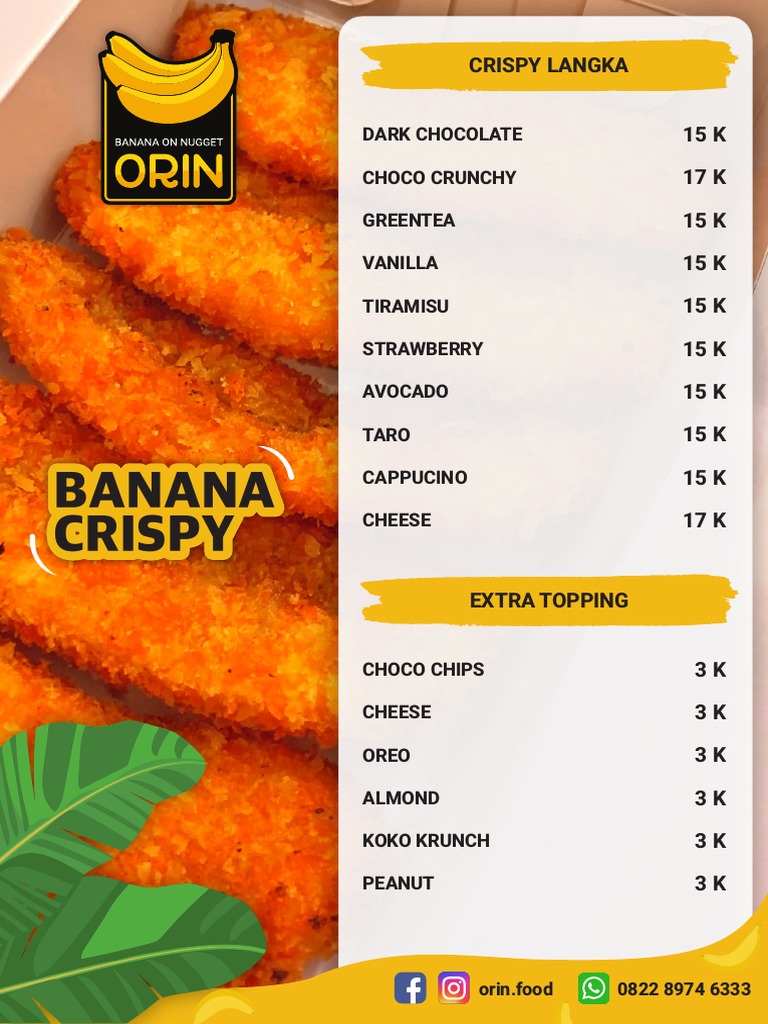 Menu Pisang CRISPY | PDF