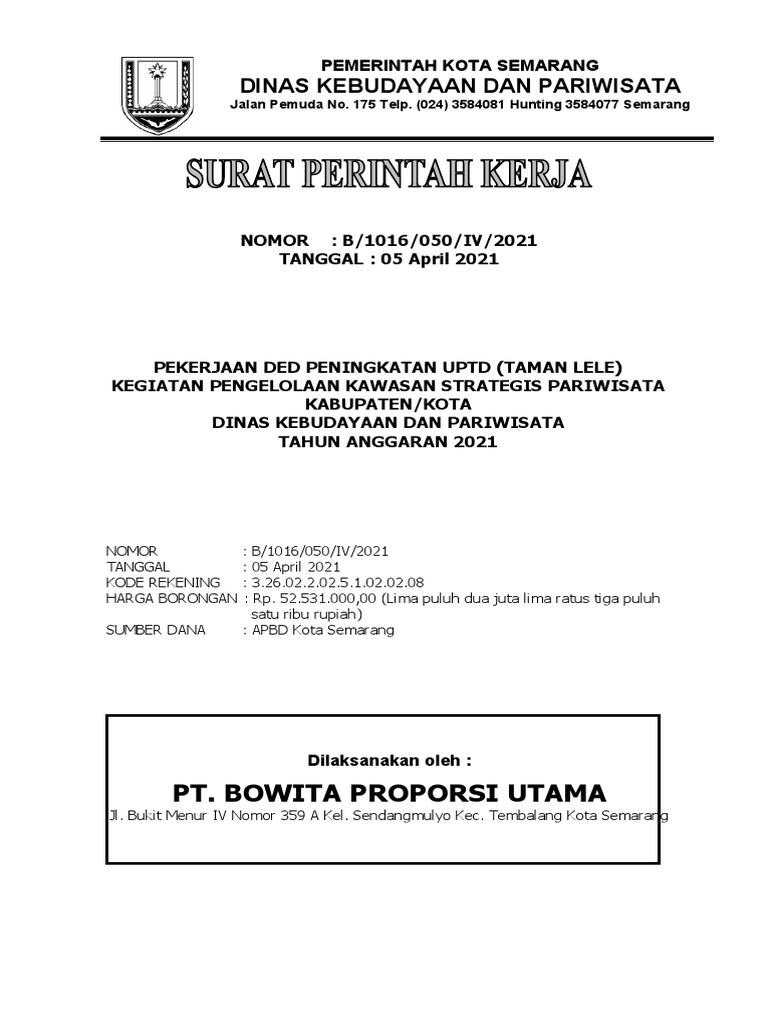 DRAFT SPK Taman Lele | PDF