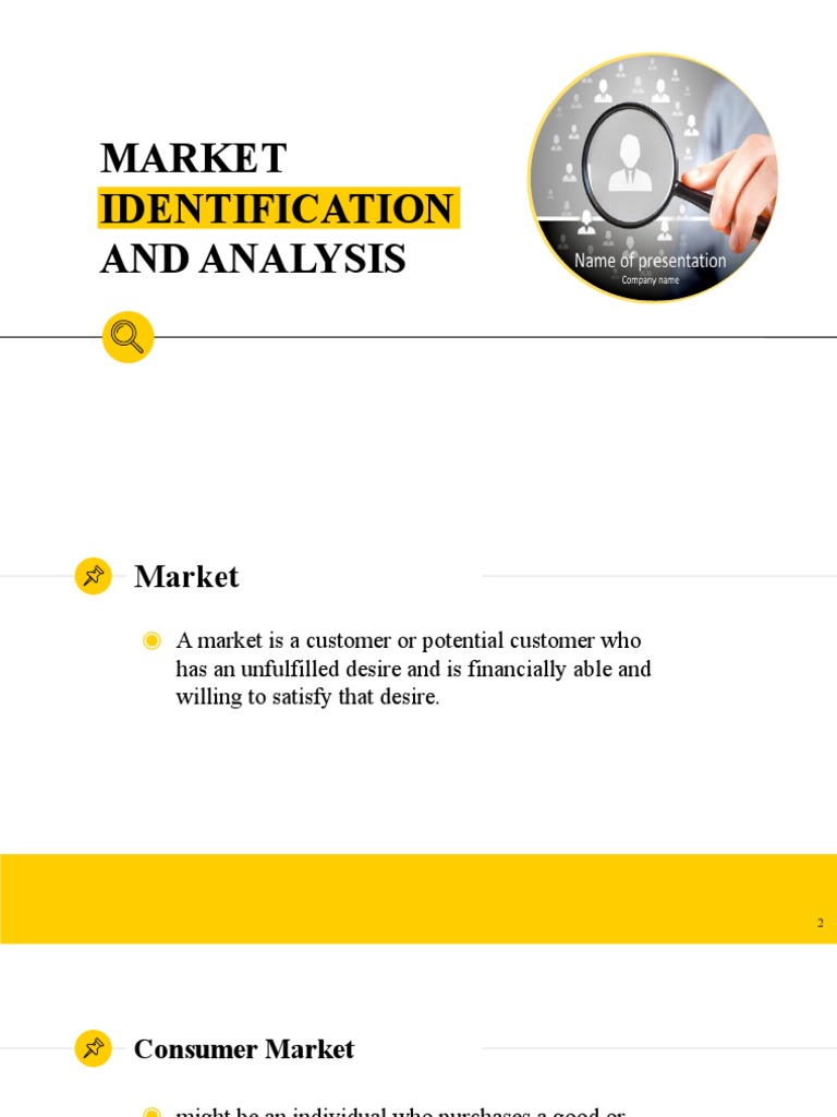 Market Identification and Analysis | PDF