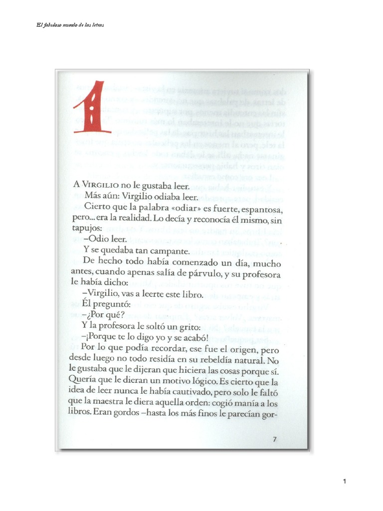 El Fabuloso Mundo de Las Letras | PDF