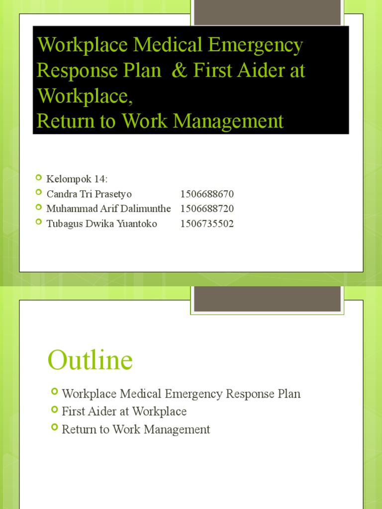 Yankesja 2018 - Sesi 14 - Kelompok 14 - Workplace Medical Emergency ...