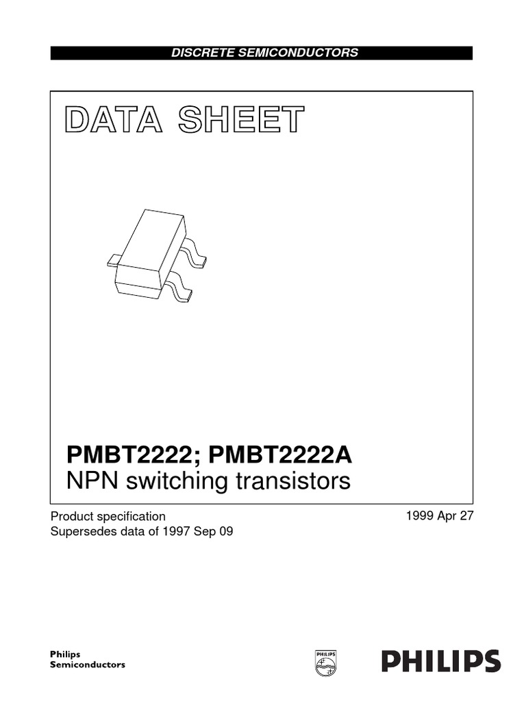 Data Sheet: PMBT2222 PMBT2222A | PDF | Bipolar Junction Transistor | Electrical Engineering