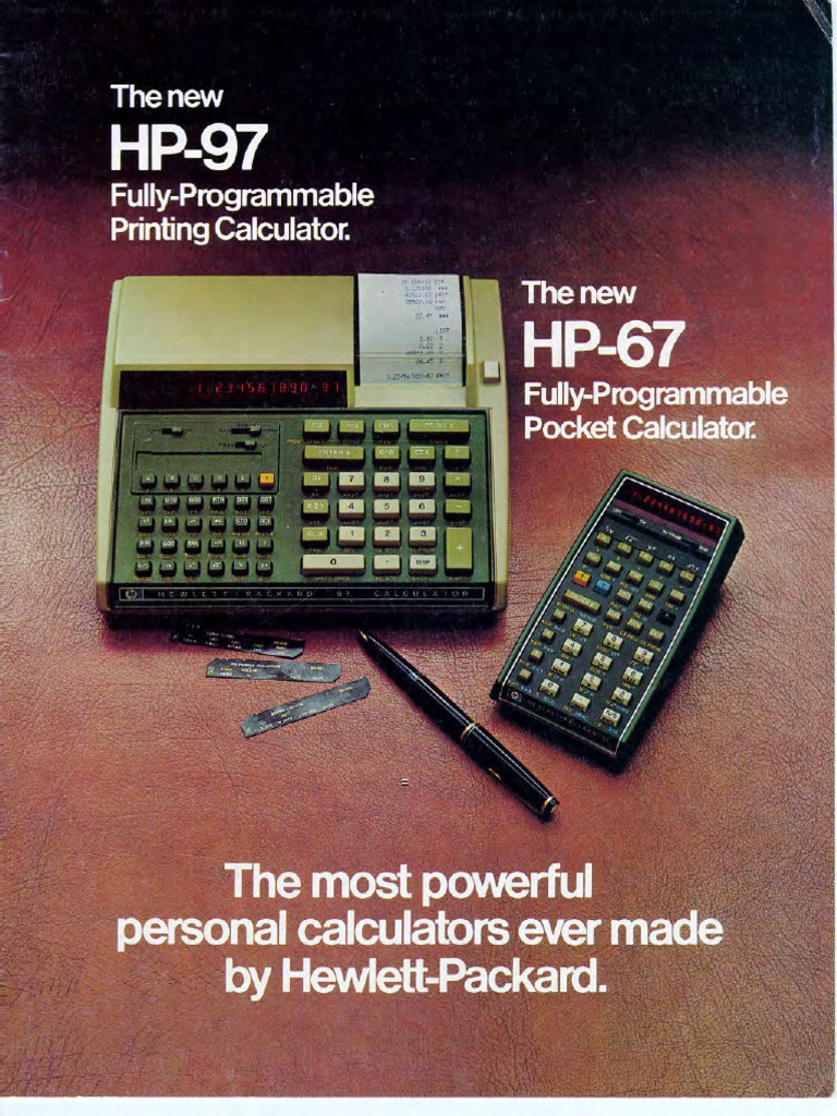 HP 67 97 Brochure | PDF | Calculator | Polynomial