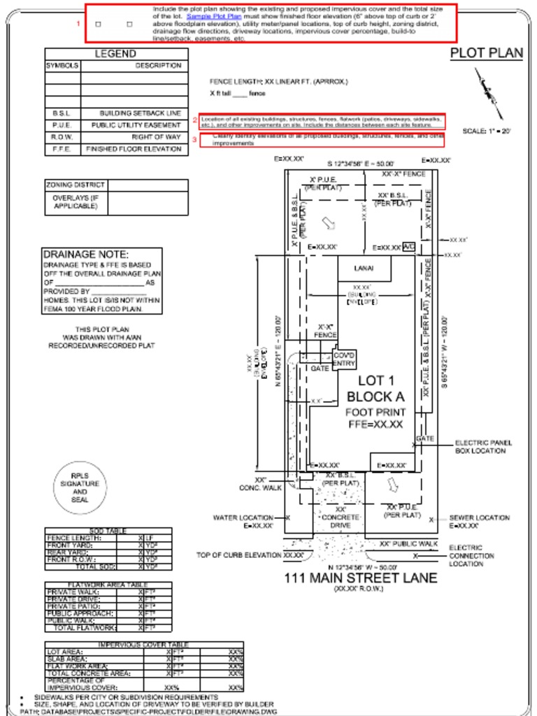 Sample Plot Plan | PDF