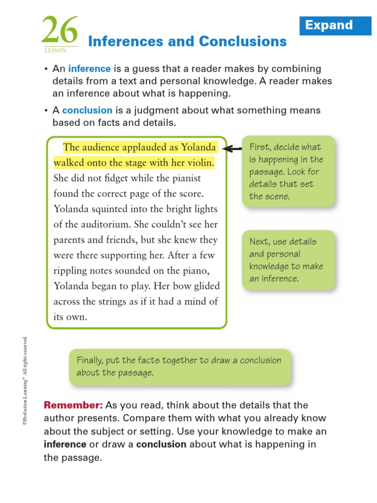 Inferences and Conclusions: Expand | PDF | American Bison | Reading ...