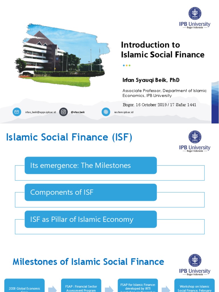 Introduction To Islamic Social Finance IPB Template | PDF ...