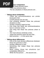 B2 First Speaking Part 2 Useful Phrases To Compare Photographs | PDF