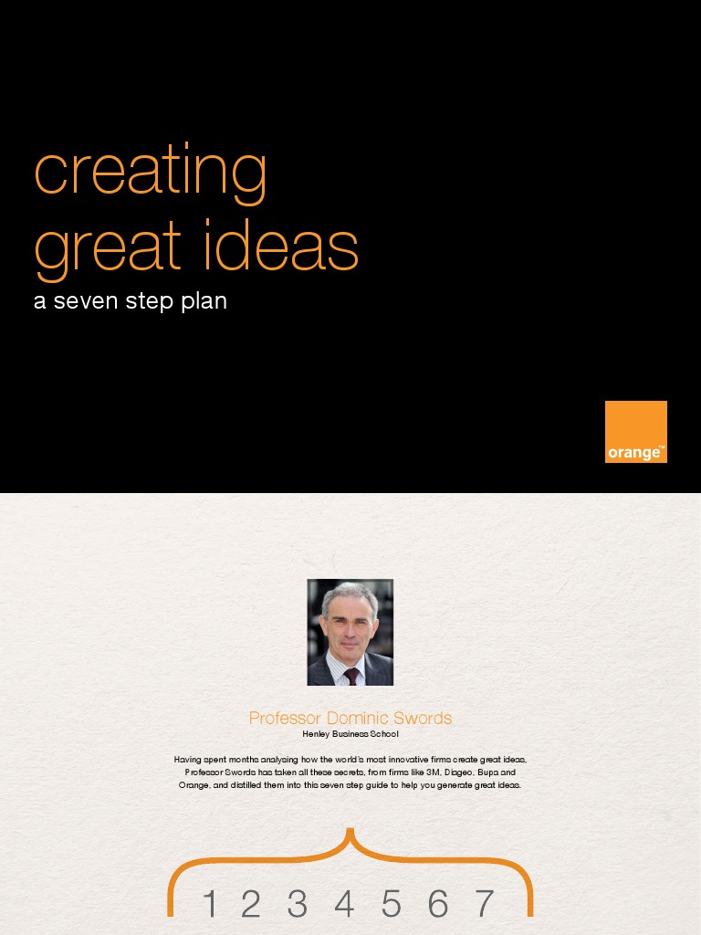 Creating Great Ideas: A Seven Step Plan | PDF