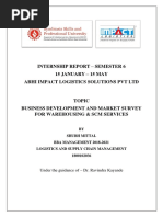 Blue Dart Logistic Project | PDF | Cargo | Logistics