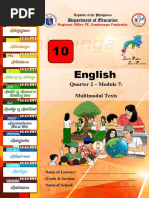 English: Quarter 2 - Module 7: Multimodal and Its Elements | PDF ...
