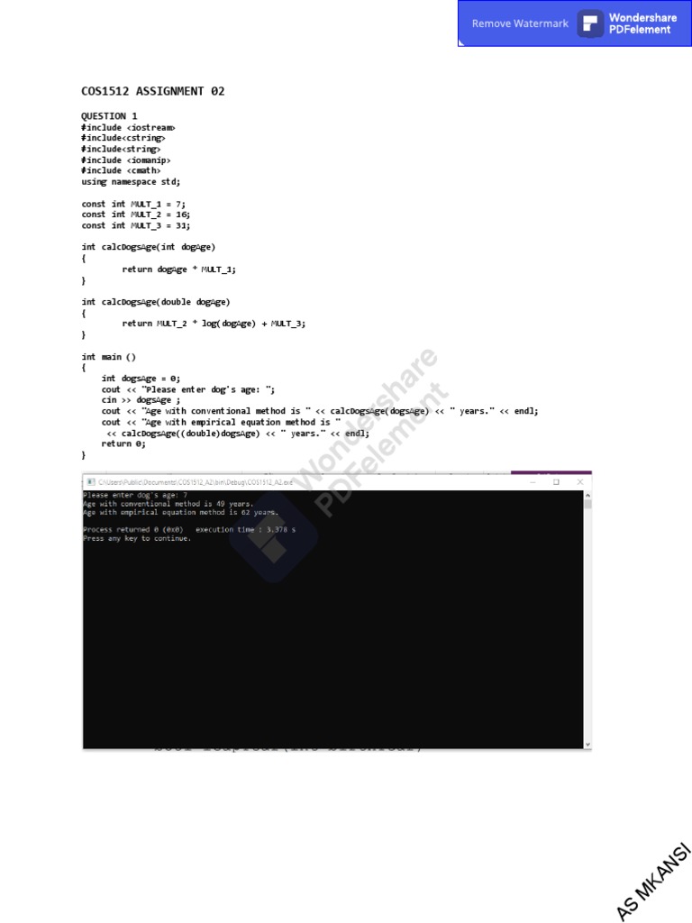 Cos1512 Assignment 02 2021 | PDF | Pointer (Computer Programming ... Cos1512 Assignment 02 2021 | PDF | Pointer (Computer Programming ...