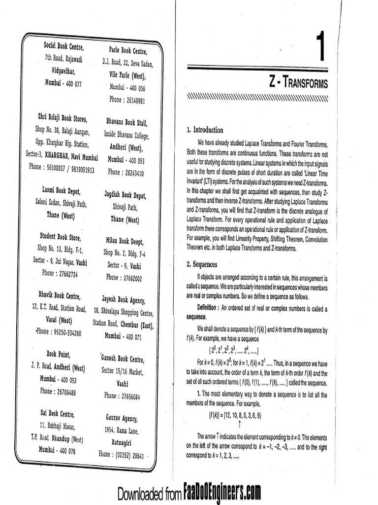 Z Transforms | PDF