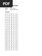 Multiple-Choice Answer Sheet For 10 IGCSE | PDF | Tests | Standardized ...